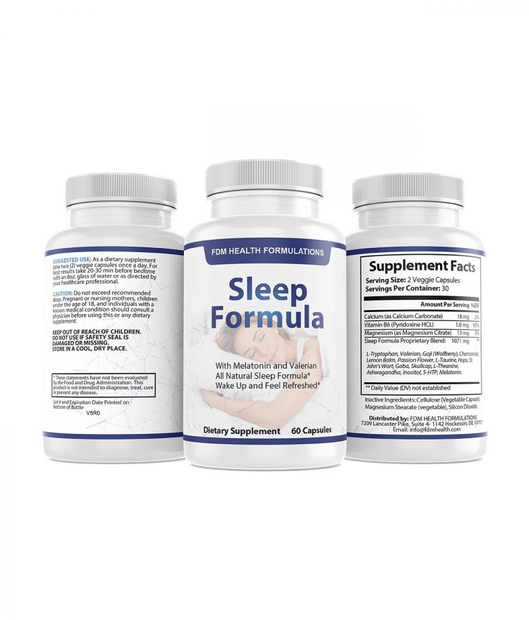 All Natural Sleep Formula With Melatonin And Valerian
